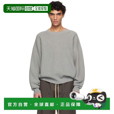 1h可退 香港直邮essentials fear of god 男士 灰色 Wool Rib Cre