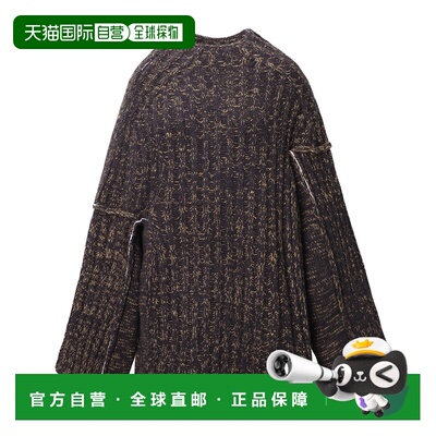 日本直邮MM6 Maison Margiela 棕色圆领针织衫 男女士 s62gp0076