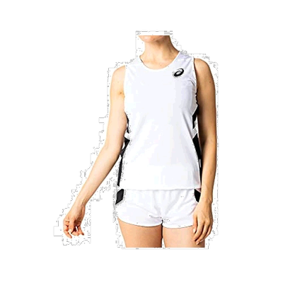 【日本直邮】ASICS 运动背心/跑步无袖衫2092A086 女士 白/黑 L