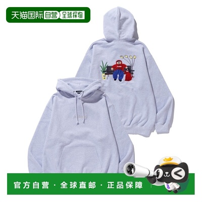 1h可退 日本直邮XLARGE男女同款连帽卫衣 背面印花宽松设计 10125