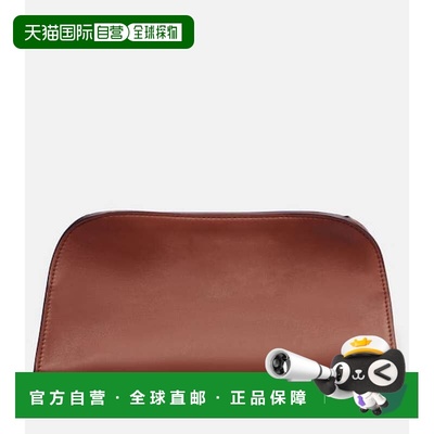 1h可退 香港直邮The Row 女士 Peggy 皮革手包 brown棕色 舒适时