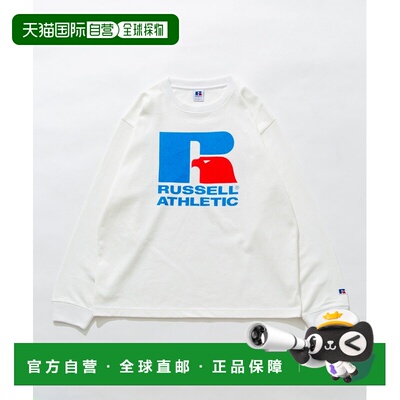 日本直邮Russell Athletic 男装 宽松半袖重磅圆领T恤 联名款大LO