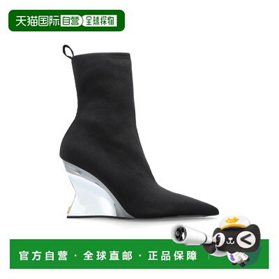 香港直邮BALMAIN 女士高跟鞋 GN1TE201TKNI0PA SS2026 黑色 Wedge
