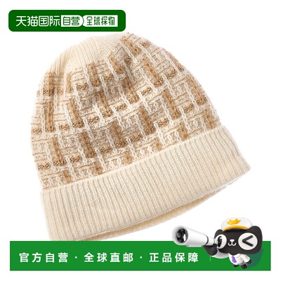 自营forteforteForte羊绒Lurex细节羊绒帽-象牙色 美国奥莱直发