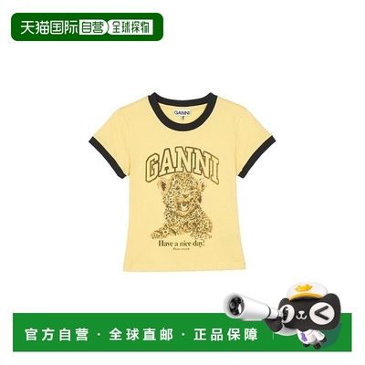韩国直邮Gani 短袖T恤 T4256372 MELLOW YELLOW DOM女装