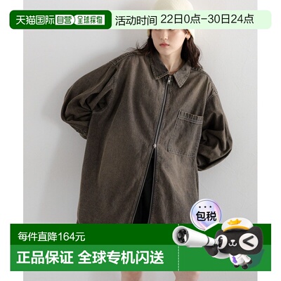 1h可退 日本直邮RAGEBLUE 女士多选长度双拉链宽松牛仔衬衫 14374