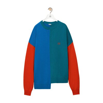 Loewe 不对称羊毛毛衣 H526Y14KEG