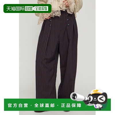 日本直邮SLY 女装 双褶阔腿海军风长裤 030JA4312【付后1h可退】