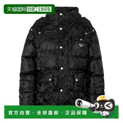 自营philipp pleinShiny Nylon Puffer Jacket Camouflage - blac
