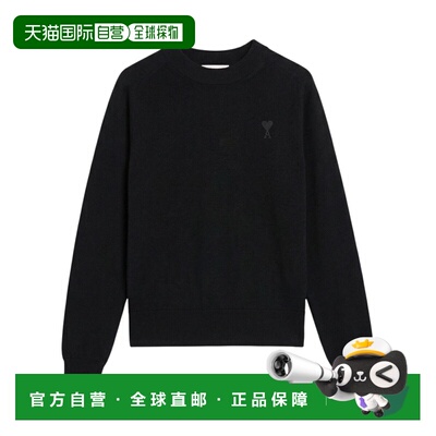 1h可退 香港直邮Ami Paris 女士卫衣 FKS867KN00390180 SS2026 黑