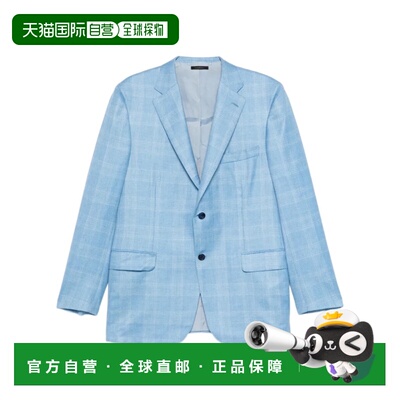 香港直邮BRIONI 男士夹克 RG0D0QPD3034949 SS2026 蓝色 长袖夹克