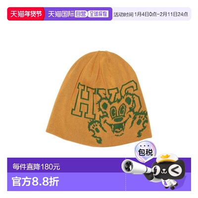 1h可退 日本直邮HYSTERIC GLAMOUR 女装 FIRE BEAR联名针织帽 纯