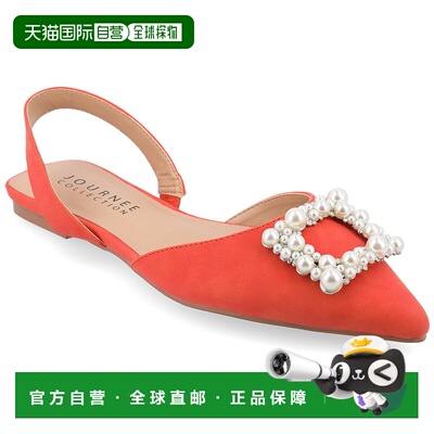 自营 journee collectionJournee Women's Hannae Flats - orange