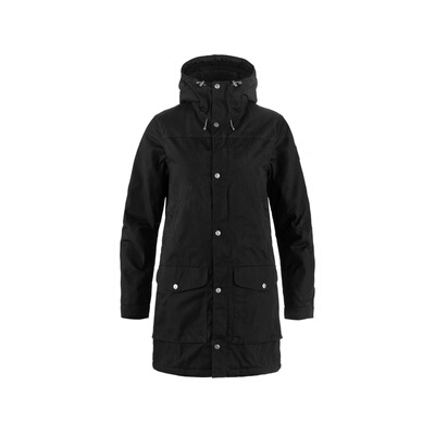 自营欧洲直邮Fjallraven北极狐 Greenland女士黑色G-1000冬季派克