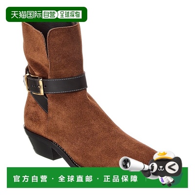 自营 TOD's Gumma Suede Bootie - 棕色 美国奥莱直发短靴女靴