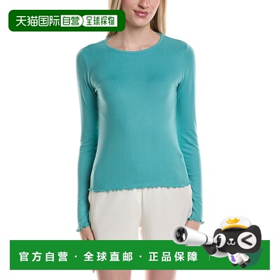自营PJ Salvage Lacey Top - green 美国奥莱直发