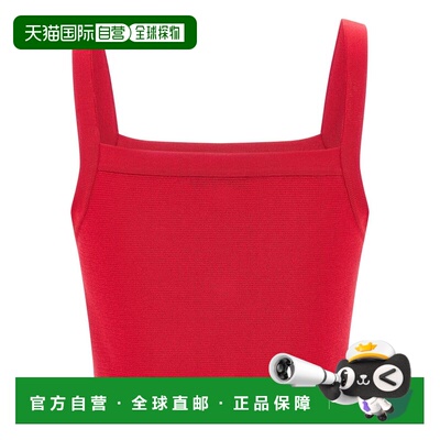 香港直邮BALMAIN 女士背心吊带 GF1AA415KJ434PK SS2026 红色