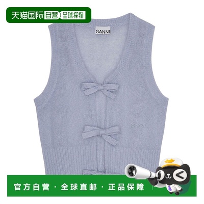 香港直邮GANNI 女士针织毛衣 K2307694 AW2024 蓝色 GANNI  HEATH
