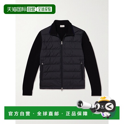 香港直邮Moncler 盟可睐 男士 Logo-Appliqued Shell-Panelled Do