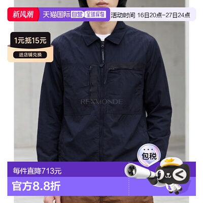 韩国直邮CP COMPANY Chrome-R 胸前拉链口袋衬衫（18CMOS092A 005