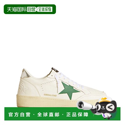 香港直邮GOLDEN GOOSE 男士 白色 Ball Star 运动鞋 GMF00804F006