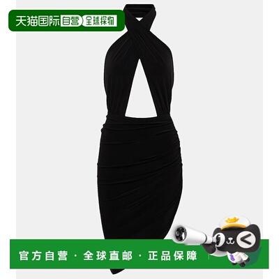 1h可退 香港直邮NORMA KAMALI 诺玛 卡玛丽 女士 挂脖不对称迷你