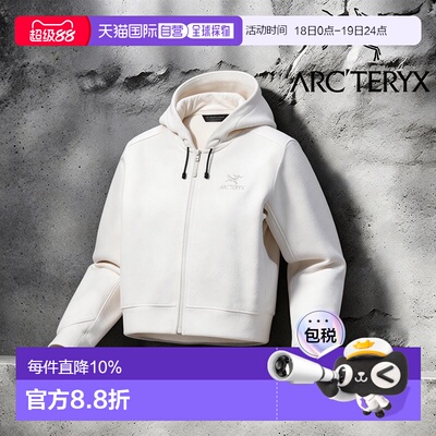 加拿大直邮始祖鸟Emblem女士户外运动透气休闲圆领抓绒衫卫衣