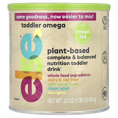 香港直邮Else,Toddler Omega，植物基多面均衡营养，12 个月以上1