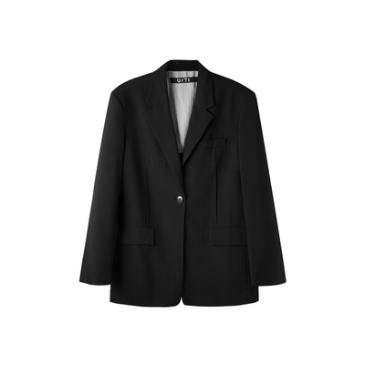 uti尤缇2026春季新款 正肩直筒休闲西装女垫肩外套UL130705290