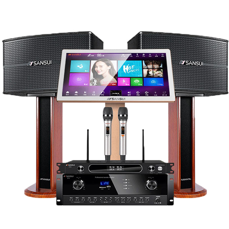 山水KB3家庭ktv功放音响套装全套家用k歌网络点歌一体机卡包音箱_虎窝淘