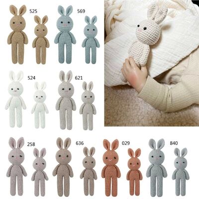 Crochet Rabbit Baby  Cute Stuffed Animal Handmade Bunny Soot