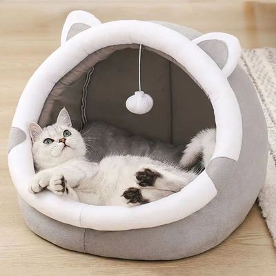 Cute Cat Bed for Indoor Small and Large Cats Dog Tent Soft P