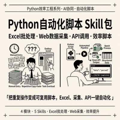 Python自动化脚本5个技能包