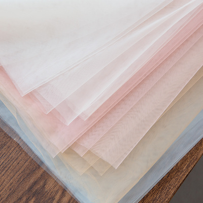 日本进口空气感网纱薄纱布料