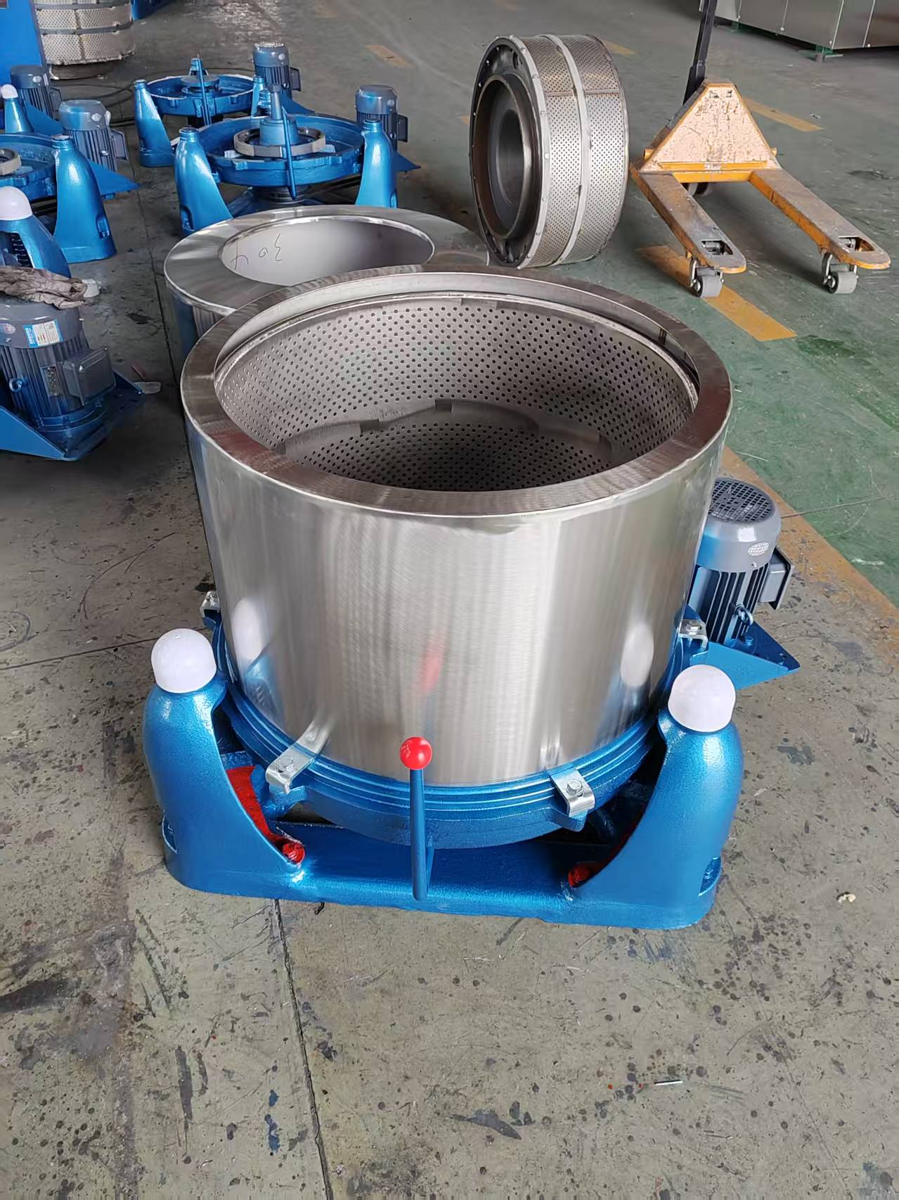 平底脱水机敞口工业甩干机直径600型鲜花玫瑰花三足离心脱水机