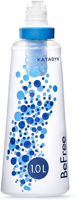 美国代购 Katadyn BeFree 1升净水壶0.1微米EZ滤膜野外运动旅游