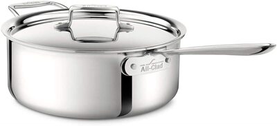 美国代购All-Clad 4206 Deep Saute Pan with Lid 深炒锅煎锅汤锅
