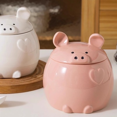 可爱猪油罐家用油泼辣子耐高温