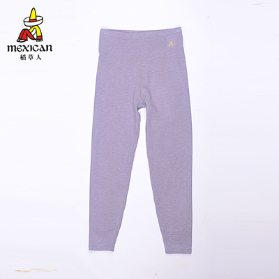 稻草人女士秋冬新款加绒护膝中厚保暖裤羊毛女大码保暖裤54100