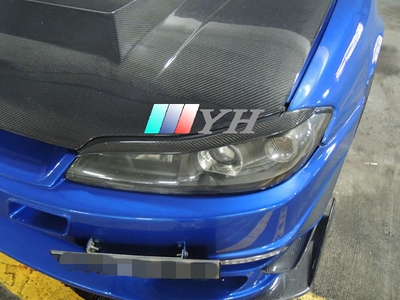 适用于碳纤维日产1999-2004年 silvia S15改装灯眉