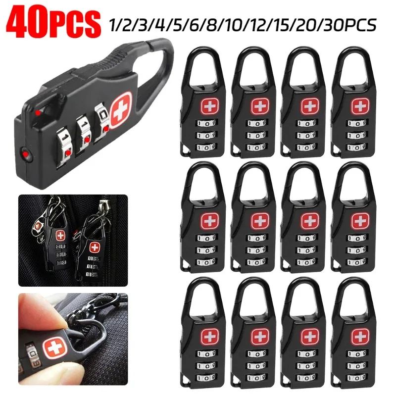 40-1PCS Mini Security Customs Lock Combination Code Number L
