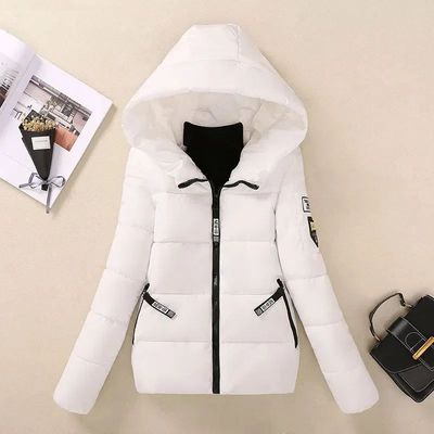 2025 New Winter Jacket Women Parkas Hooded Short Coats Femal