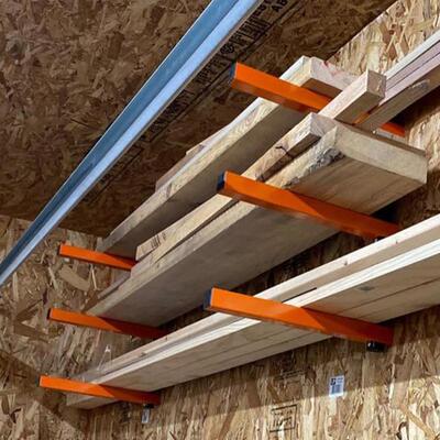 Modular multi-purpose panel metal shelf in the courtyard woo