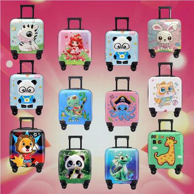 18 inches, 3-D Cartoon childrens suitcases.