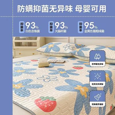 Summer elastic mattresses for the family with thin rice mats