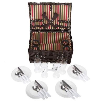 2 Optional colour for willow baskets with cooling partitions