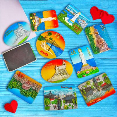 The Hainan Trinity Tourist Monument Facade Refrigerator gift