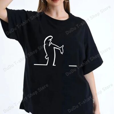 Funny Balum La Linea Graphic Tshirt Cotton 100% Comfortable