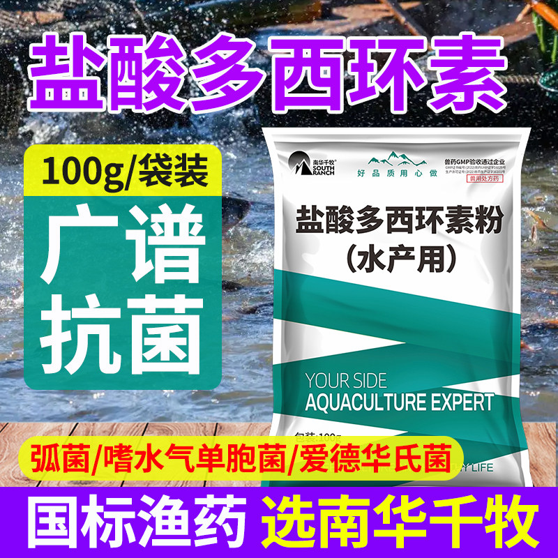 盐酸多西环素水产用氟苯尼考鱼药小龙虾弧菌净白便清乌龟抗菌消炎