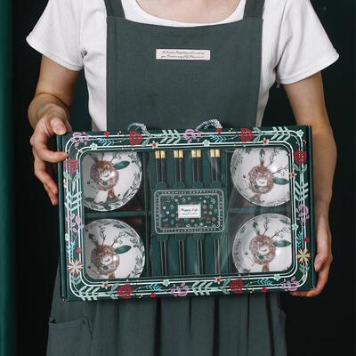 Ceramic tableware gift box for gifting瓷陶瓷餐具礼盒装